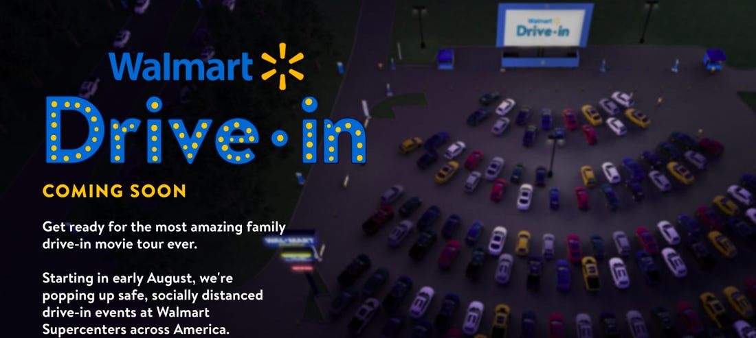 Walmart to Host Drive-In Movie Theaters Across the Country Via ...